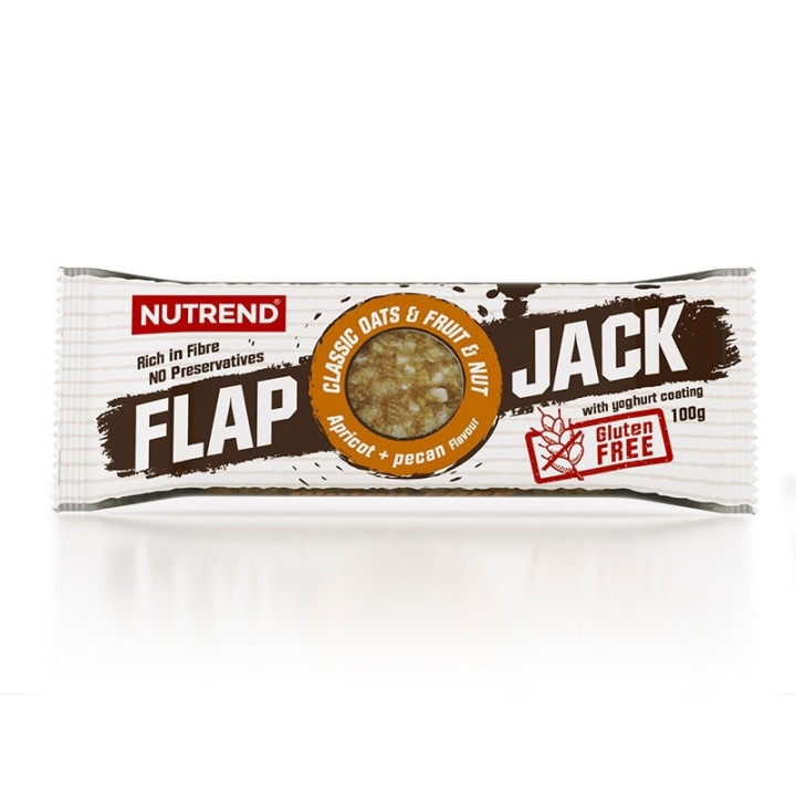 Flap Jack 100g, Nutrend – wartościowy owsiany baton o zwiększonej ...