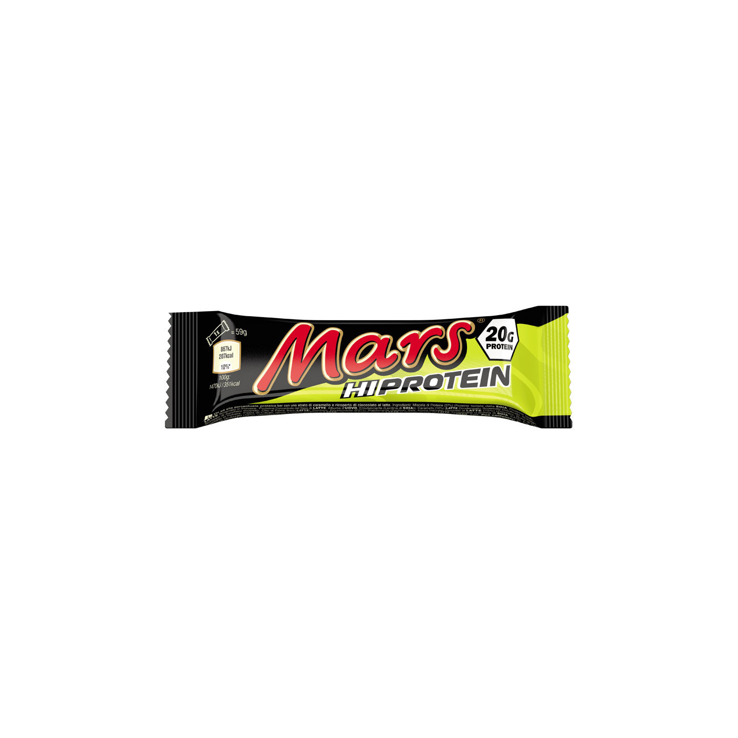 Hi Protein 59g, Mars – pyszny baton Mars wysokobiałkowy z delikatnym ...